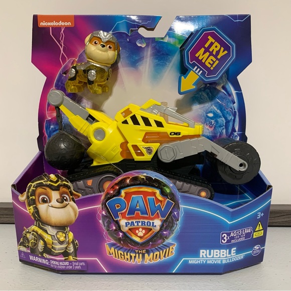 Spin Master | Toys | Paw Patrol The Mighty Movie Rubble Bulldozernwt ...